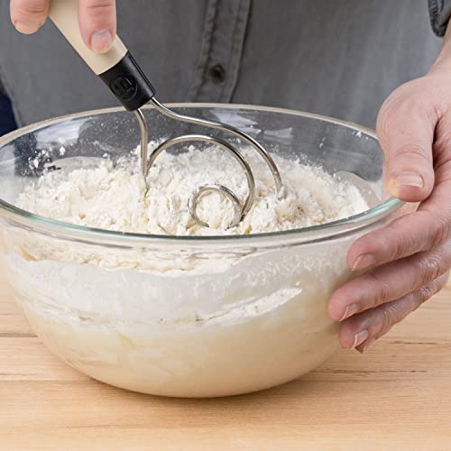 Brod & Taylor Dough Whisk - Heavy Duty Dishwasher-Safe Mixing Tool