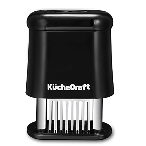 KucheCraft Meat Tenderizer Tool with 56 Stainless Steel Ultra Sharp Needle Blade, Durable Meat Tenderizer with Safety Lock, Detachable Chicken Tenderizer for Beef, Steak, Meat Tenderizer Machine