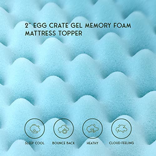 Mattress Topper,3 Inch Gel-Infused Memory Foam Topper with Bamboo Charcoal Infusion Bed Mattress 40 Density Cooling Pad Removable Fitted Bamboo Rayon Cover CertiPUR-US Certified by Lazycat (Twin XL)