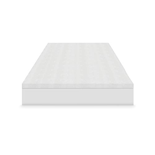 SensorPEDIC 2-Inch Prime Gel-Infused Mattress Topper, Twin, White