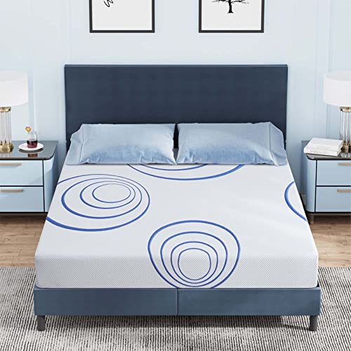 Full Size 8 inch Mattress, Bamboo Charcoal Infused Gel Memory Foam Mattress, Cooling Mattress for Pressure Relief with Fiberglass Free Cover, Medium Firm, CertiPUR-US Certified (Full)