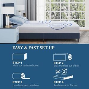 Full Size 8 inch Mattress, Bamboo Charcoal Infused Gel Memory Foam Mattress, Cooling Mattress for Pressure Relief with Fiberglass Free Cover, Medium Firm, CertiPUR-US Certified (Full)