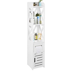 tall bathroom cabinet, bathroom storage accessories floor standing waterproof cabinet bathroom white robust bathroom furniture bathroom toilet silm shelf bathroom organizer tall cupboard storage rack