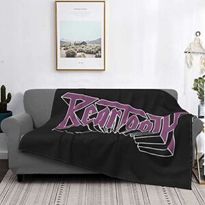 beartooth band anti-pilling flannel blankets micro fleece blankets air conditioning blanket four seasons blanket ultra-soft throw blanket 50"x40"