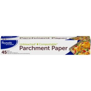 reynolds kitchens unbleached parchment paper roll, 45 square feet