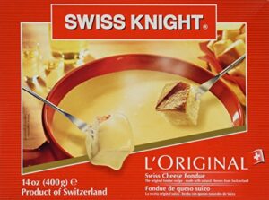 swiss knight fondue - l'original from switzerland, 14 oz.