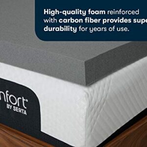 Serta Carbon Dream 3" Memory Foam Mattress Topper