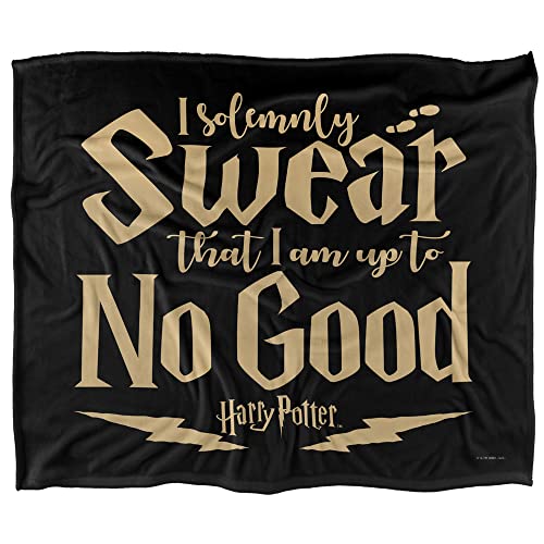 Harry Potter Blanket, 50"x60", No Good Silky Touch Sherpa Back Super Soft Throw Blanket