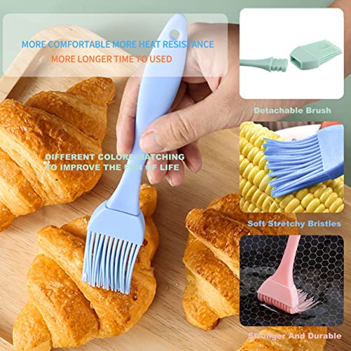 Ralcratve Silicone Pastry Brush,Baking Brush,Basting Brush For Cooking, Kitchen Brush, Butter Brush,Food Furit Brush, For BBQ Salted Steak Fish,Easy to Clean,Happy Party Kitchen Gift