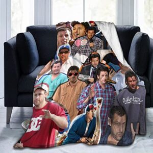 adam sandler poster throw blanket aesthetic home decor for living room bedroom birthday gifts for women men kids hug sleep blankets size 60"x50"