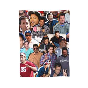 Adam Sandler Poster Throw Blanket Aesthetic Home Decor for Living Room Bedroom Birthday Gifts for Women Men Kids Hug Sleep Blankets Size 60"X50"