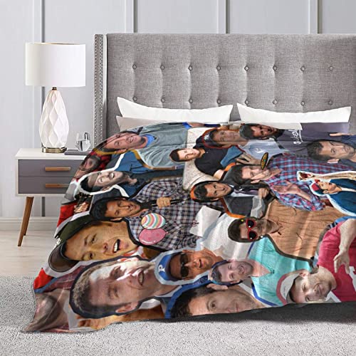 Adam Sandler Poster Throw Blanket Aesthetic Home Decor for Living Room Bedroom Birthday Gifts for Women Men Kids Hug Sleep Blankets Size 60"X50"