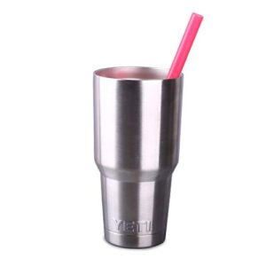 Extra Wide 0.51 inches Reusable Hard Smoothie Straws, Great for Bubble Tea, Boba Tea Milkshakes,10.25 Inches Long, 8 Pieces Jumbo Eco-Friendly Plastic Straws 2 Cleaning Brushes 1 Storage Bag BPA Free