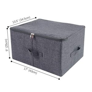 iwill CREATE PRO Underbed Storage Containers, 2pcs Storage Bins, Black Gray