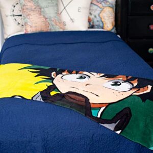 JUST FUNKY My Hero Academia Deku Fleece Throw Blanket 45 x 60 Inches