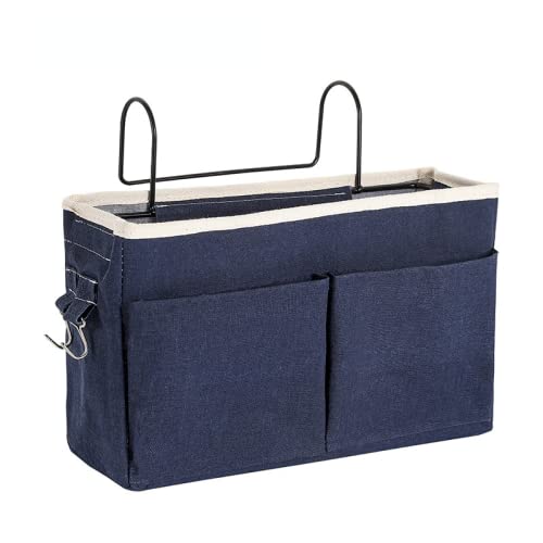 Recreation Bedside Caddy/Bedside Storage Bag Hanging Organizer for Bunk and Hospital Beds Dorm Rooms Bed Rails Can be Placed Glasses,Books Mobile Phones Keys Daily Supplies (2)