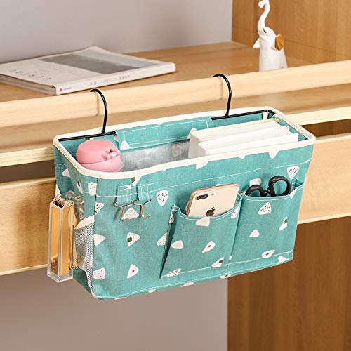 Recreation Bedside Caddy/Bedside Storage Bag Hanging Organizer for Bunk and Hospital Beds Dorm Rooms Bed Rails Can be Placed Glasses,Books Mobile Phones Keys Daily Supplies (2)