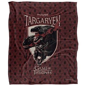 Game of Thrones House Targaryen Officially Licensed Silky Touch Super Soft Throw Blanket 50" x 60"