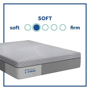 Sealy Posturepedic Hybrid Lacey Soft Feel Mattress and 5-Inch Foundation, Queen