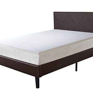 Olee Sleep 4 Inch Memory Foam Mattress Topper Pad 04TP02F