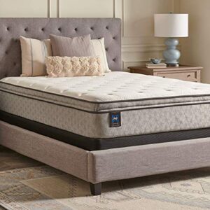 sealy essentials spring winter green euro pillowtop soft feel mattress, queen