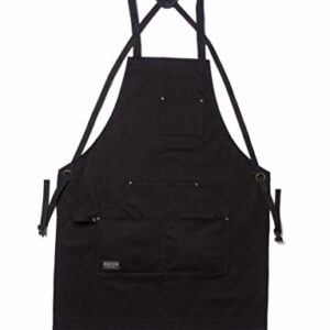 Hudson Durable Goods - Professional Grade Chef Apron - Black - 100% Cotton