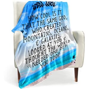 simplive christian gifts for women, religious gifts for women bible blanket with inspirational thoughts and prayers-scripture blanket catholic gifts birthday gifts spiritual gifts for women 40"x 50"