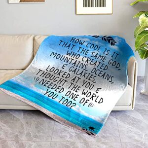 Simplive Christian Gifts for Women, Religious Gifts for Women Bible Blanket with Inspirational Thoughts and Prayers-Scripture Blanket Catholic Gifts Birthday Gifts Spiritual Gifts for Women 40"X 50"