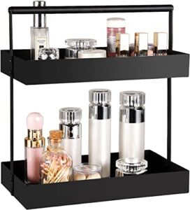 imqing 2 tier bathroom counter storage, body spray organizer for bathroom, spa bathroom decor and accessories rack downtown girl room decor/beauty room decor