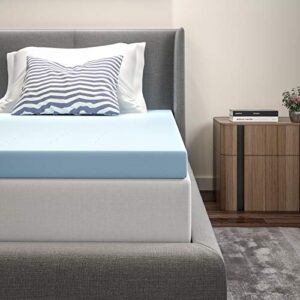 flash furniture capri comfortable sleep 3 inch cool gel memory foam mattress topper - twin