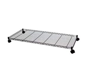 dormco rolling underbed storage shelf - suprima - black