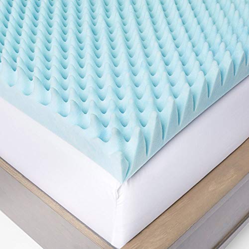 Slumber Solutions Highloft 4-inch Textured Gel Memory Foam Mattress Topper Twin