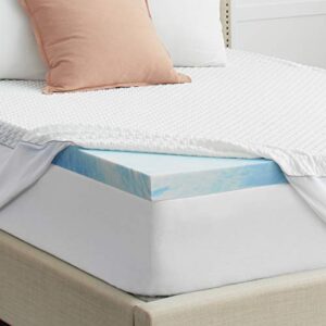 Sealy 3-Inch SealyChill Gel Memory Foam Full Mattress Topper + Molded Memory Foam Pillow Set