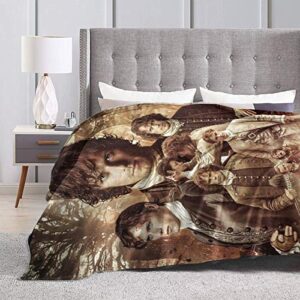 Outlander Jamie Fraser Collage Blanket Soft Flannel Warm Fuzzy Blanket for Couch Office Picnic Travel Best Friend Memorial Birthday Gifts for Kids Adults Throw Blankets 50"x40" Inch