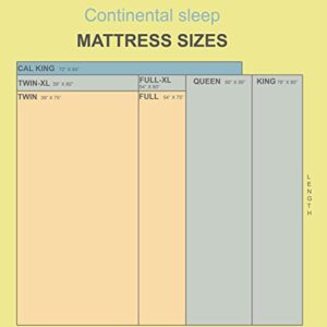 Continental Sleep Medium Mattress, Twin, beige