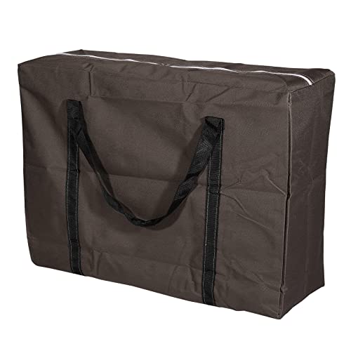 PATIKIL Closet Storage Bags, 80L Capacity Large Waterproof Moving Storage Bag Totes with Strong Handles for Home Camping, Brown