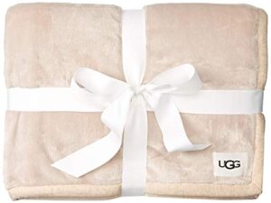 ugg unisex-adult duffield throw ii wearable blanket, oatmeal heather, one size us