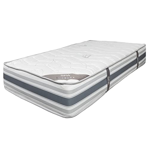 Ottomanson Firm Euro Top 12 in. Hybrid Twin Mattress - Innerspring and Foam for Pressure Relief and Cool Sleep