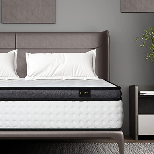 CHEVNI Full Mattress, 10 inch Individually Pocket Springs Hybrid Mattress,Dual Layer Gel Memory Foam,Medium Firm Mattresses in a Box Full Size Mattress