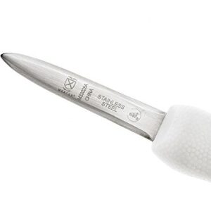 Mercer Culinary Boston Style Oyster Knife with Poly Handle, 3 Inch, White