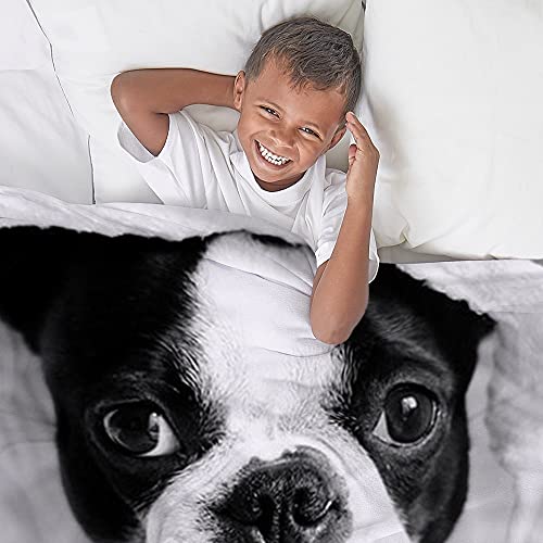 CafePress Boston Terrier Throw Blanket Super Soft Fleece Plush Throw Blanket, 60"x50"