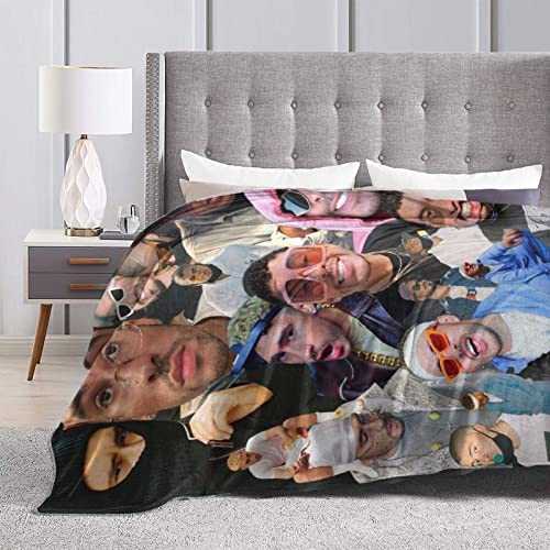 Singer Rapper Ultra Soft Throw Blankets Flannel Fleece All Season Blanket Light Weight Living Room/Bedroom/Sofa Warm Blanket 50"x40"