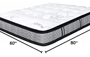 Spectra Orthopedic Mattress Organic 14 Inch Plush Knife Edge Pillow-top Double Sided Pocketed Coil Mattress