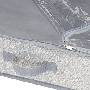 InterDesign Aldo Under Bed Storage Box for Bedroom Storage - Gray