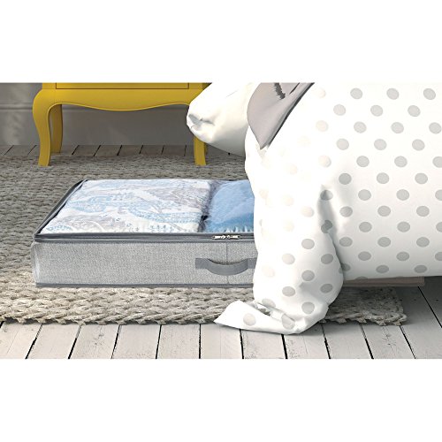 InterDesign Aldo Under Bed Storage Box for Bedroom Storage - Gray