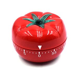 Kitchen Craft Mechanical Wind Up 60 Minutes Timer 360 Degree Rotating Tomato Shape Kitchen Cooking Timer