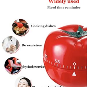 Kitchen Craft Mechanical Wind Up 60 Minutes Timer 360 Degree Rotating Tomato Shape Kitchen Cooking Timer