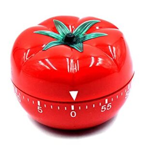 Kitchen Craft Mechanical Wind Up 60 Minutes Timer 360 Degree Rotating Tomato Shape Kitchen Cooking Timer