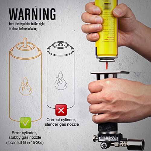 ravs Butane Torch, Refillable Kitchen Torch Lighter with Safety Lock and Adjustable Flame, Creme Brulee Kitchen Food Torch for Baking, Culinary Cooking Torch, Blow Torch - Butane Gas Not Included