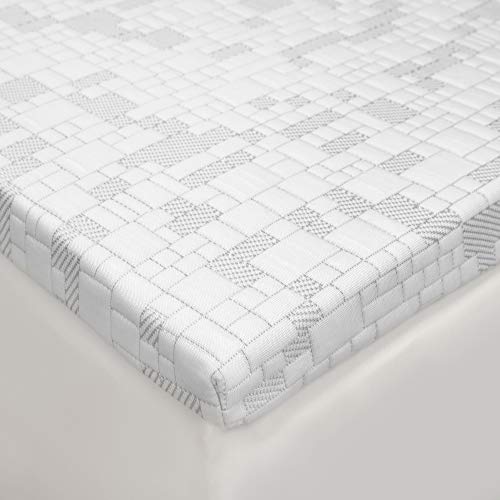 SensorPEDIC iCOOL 1.5-Inch Gel-Infused Memory Foam Mattress Topper - King, Silver